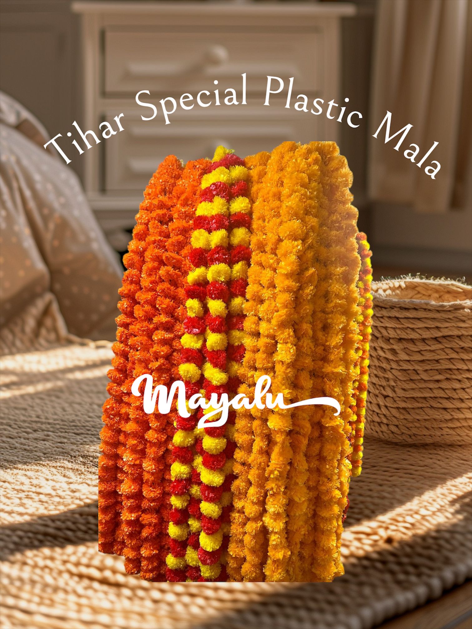 Plastic Mala 6 Color Available